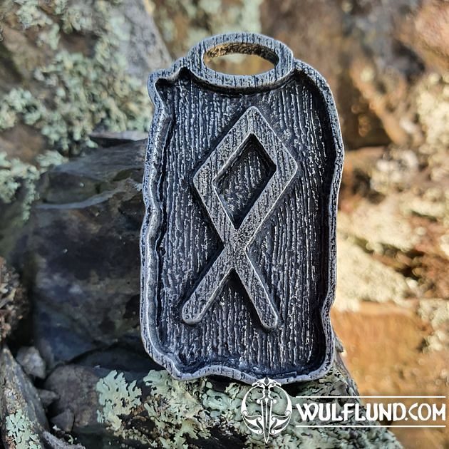 OTHILA - Futhark, rune pendant, zinc rune pendants amulets and ...