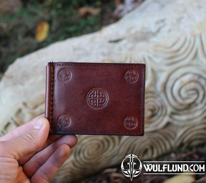 CELTIC - Leather Pocket Wallet Drakkaria wallets Leather Products ...