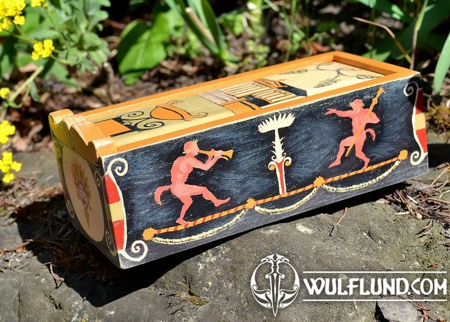 SATYROS, Ancient Rome Wooden Box, replica Statues, chests Woodcarving ...