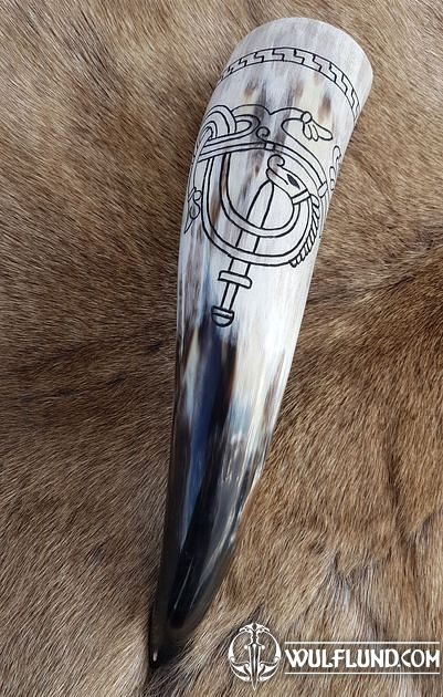 SERPENT, carved drinking horn Dragnor drinking horns Horn Products We ...