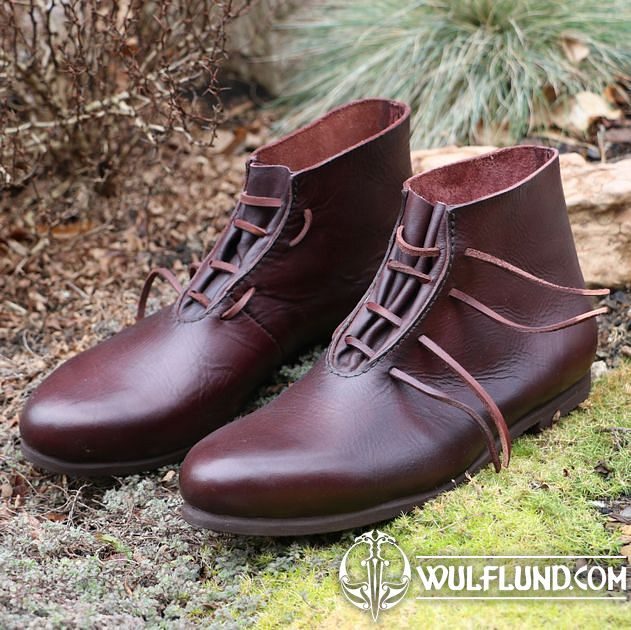 LEIF, bottes en cuir haut médiéval - Vikings Chaussures viking et ...