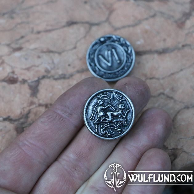 Rome, erotic token Spintria VI, 1st century, tin replica Drakkaria ...