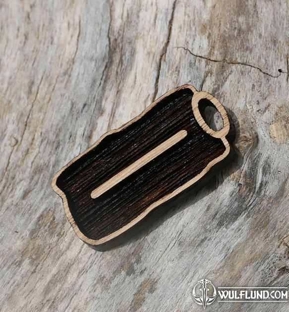 ISA - Rune - Futhark, Wood Kadlus rune pendants amulets and talismans ...
