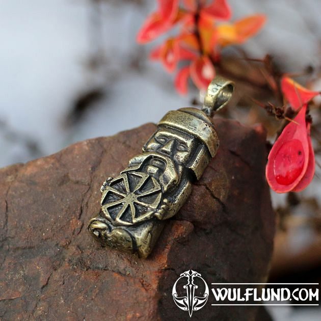 PAGAN SLAVIC IDOL, pendant, zinc antique brass Drakkaria All pendants ...