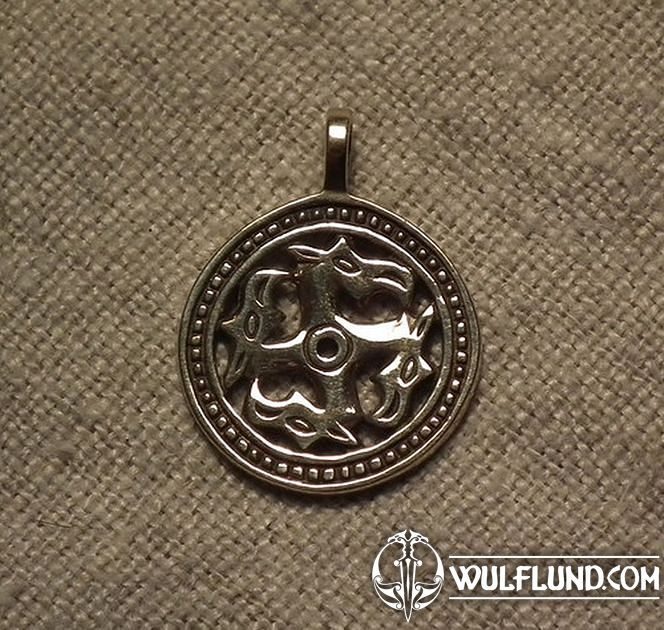 SLAVIC ANIMAL SHAPED SWASTIKA, bronze pendant pendentifs, colliers ...