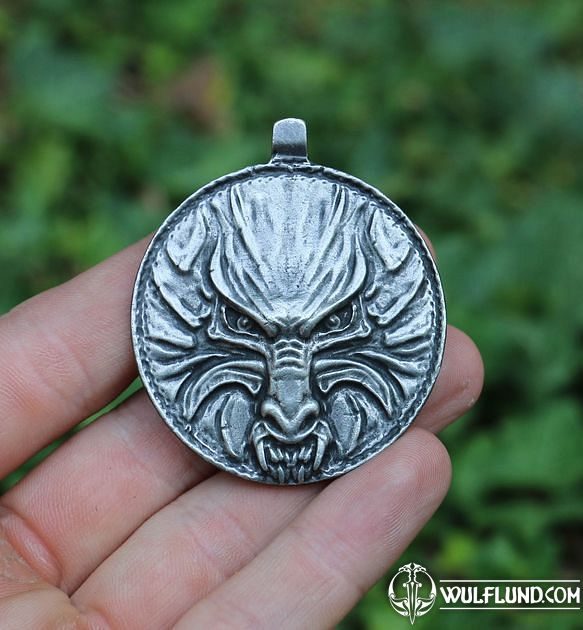 WOLF - Witcher, Fenrir, medailon, talisman, amulet Wulflund.com ...