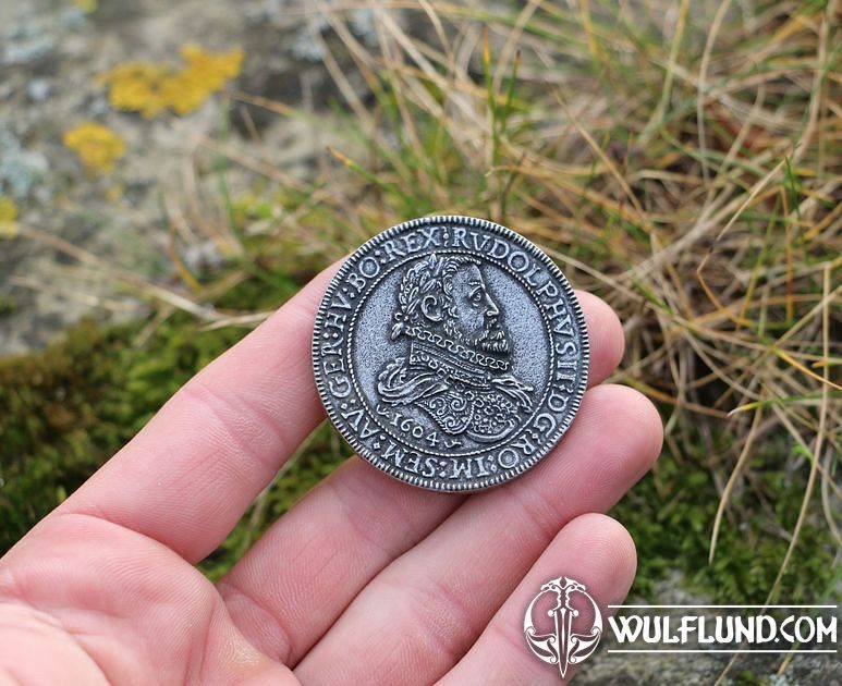 Bohemia, Rudolf II 1576 - 1611 Thaler, zinc, coin - replica ant.brass ...