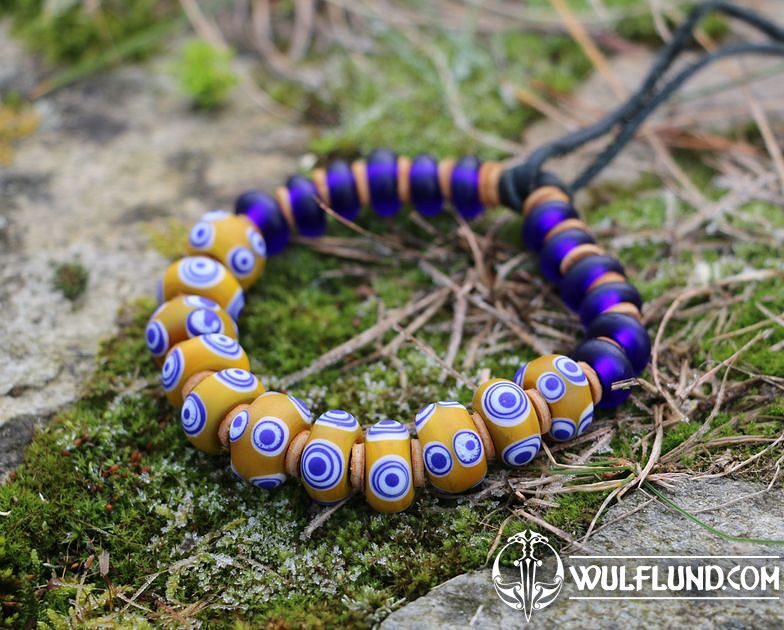 BRACELET, Celtic glass beads, reproduction historical glass beads ...