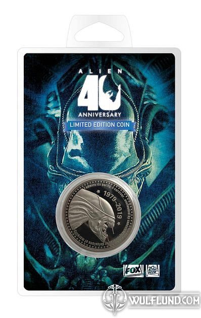 Alien Collectable Coin 40th Anniversary Silver Edition Alien Licensed ...