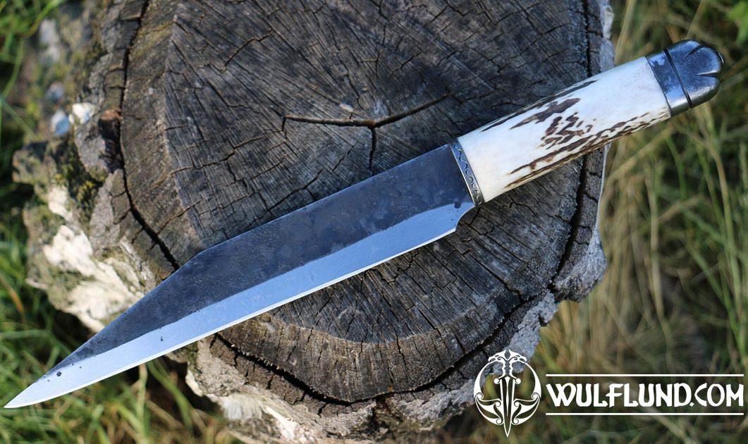 VIKING SAEX SAX SCRAMASAX ANTLER FORGED SMITHY Wulflund.com ...