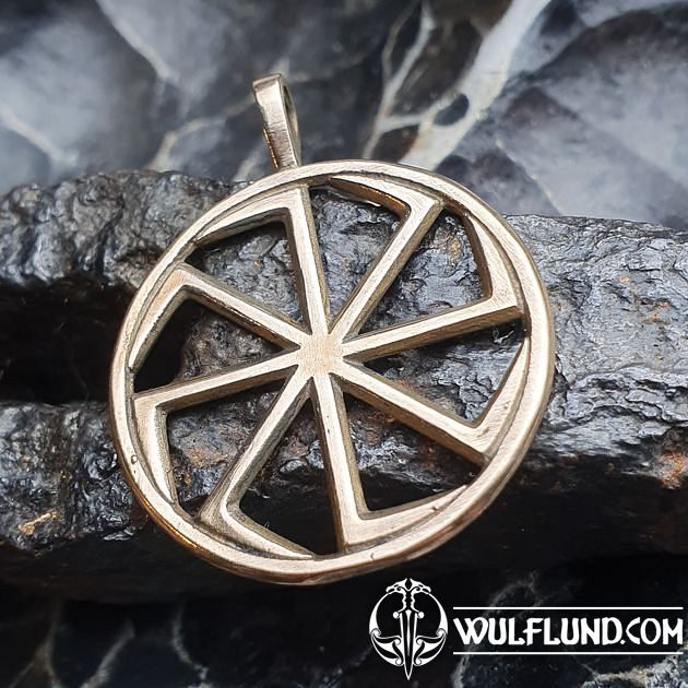 BRONZE KOLOVRAT, SLAVIC SUN WHEEL PENDANT Slavic amulets amulets and ...