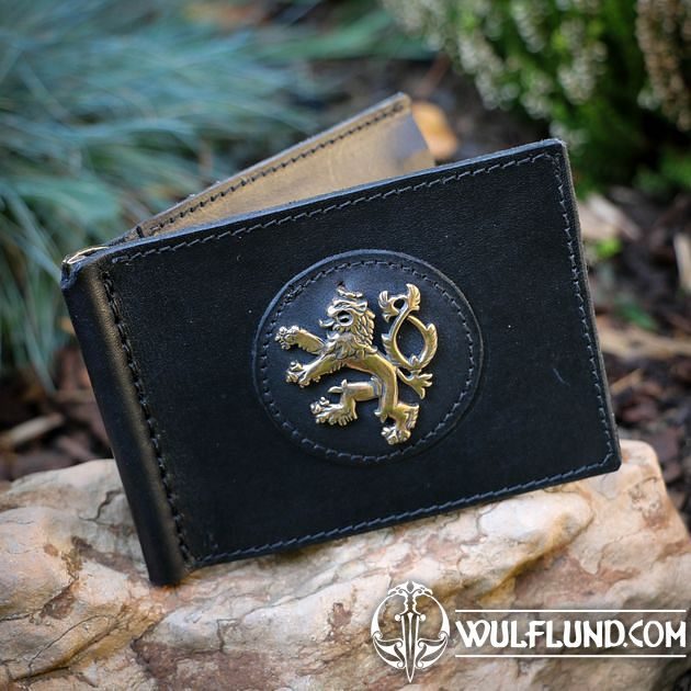BOHEMIA - CZECH LION, leather wallet Drakkaria Leather Wallets Leather ...