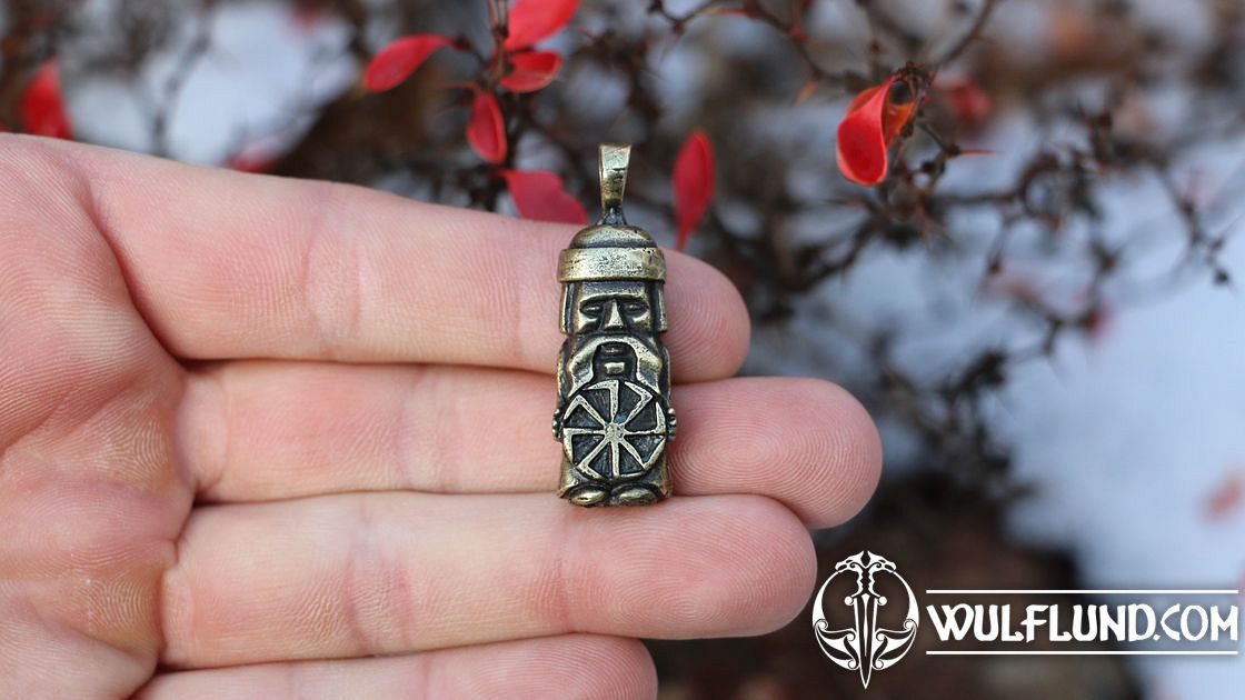 PAGAN SLAVIC IDOL, pendant, zinc antique brass Drakkaria All pendants ...
