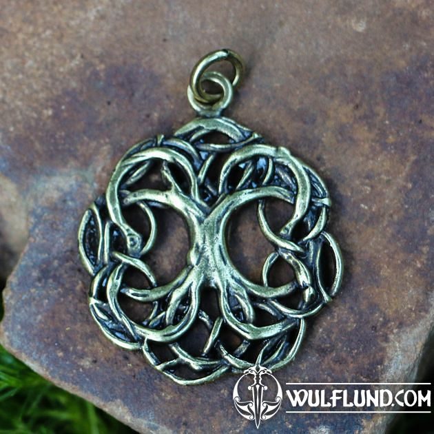 Keltischer Baum des Lebens, geknüpft, Zink Anhänger, Altmessing Drakkaria Alle Anhänger, unsere ...