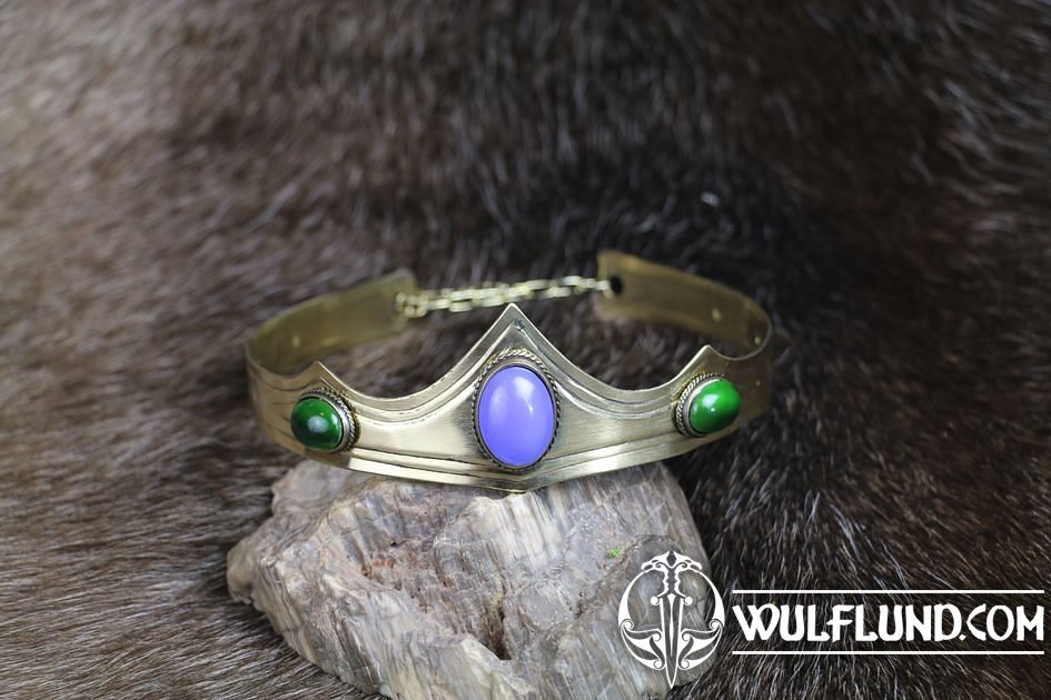 CARDIOLA - Medieval Crown, brass and glass Biško tiaras, crowns Shoes ...