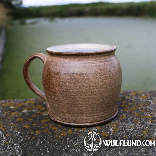 CERAMIC TANKARD historical ceramics Feasting Wulflund