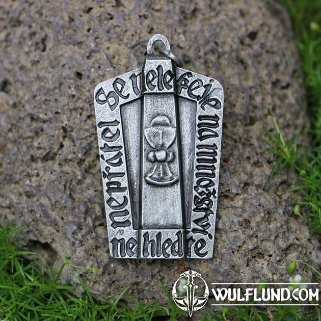 Hussite Shield, pendant - Hussites Protestants Czech Bohemia - wulflund.com