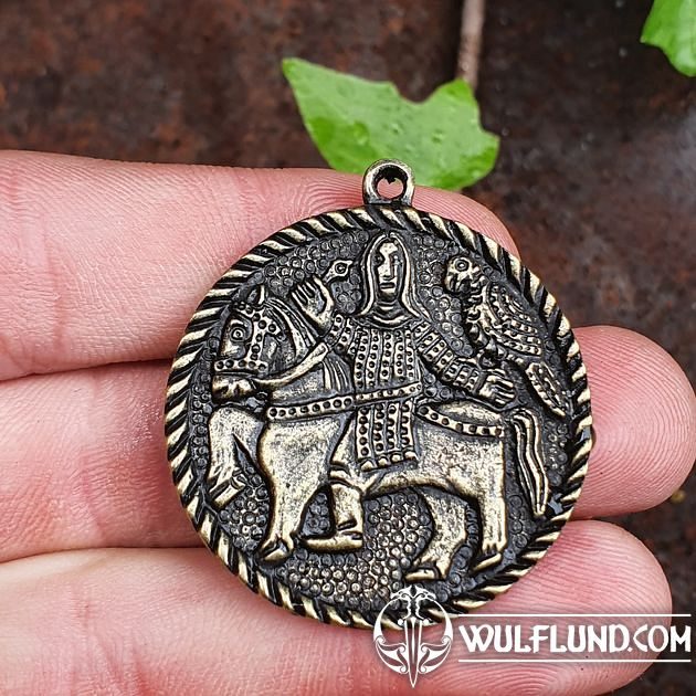 MEDIEVAL FALCONER Moravia Magna zinc Pendant Drakkaria Middle Ages ...