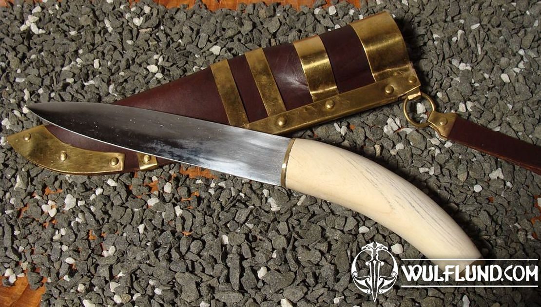 VIKING SAX WITH SCABBARD Messer Waffen - wulflund.com