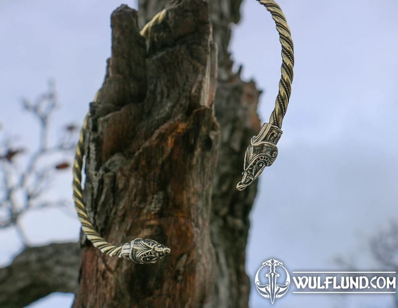 MIDGARDSORMR, Torque viking en laiton Nous faisons revivre l'histoire