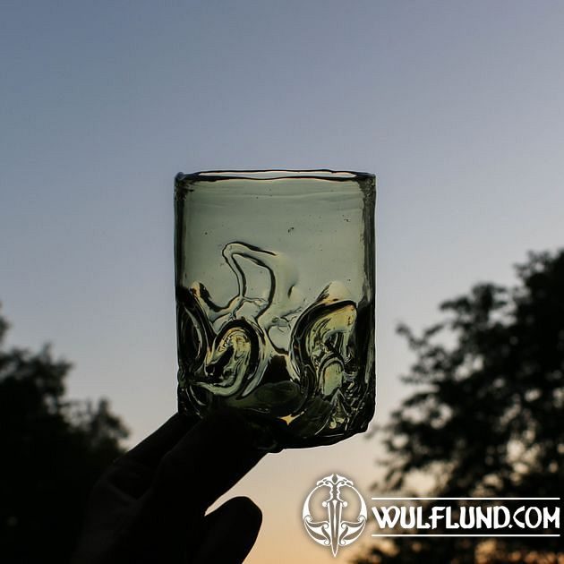 WHISKEY GLASS, Green Forest Glass, 1 pc historical glass Feasting ...