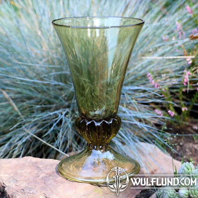 WINE GLASSES, 16th century France historical glass Feasting Wulflund