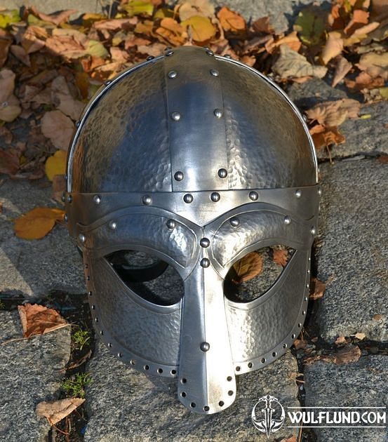 Viking Ocular Helm, 2 mm thick, decorated by hammering Viking Helmets ...