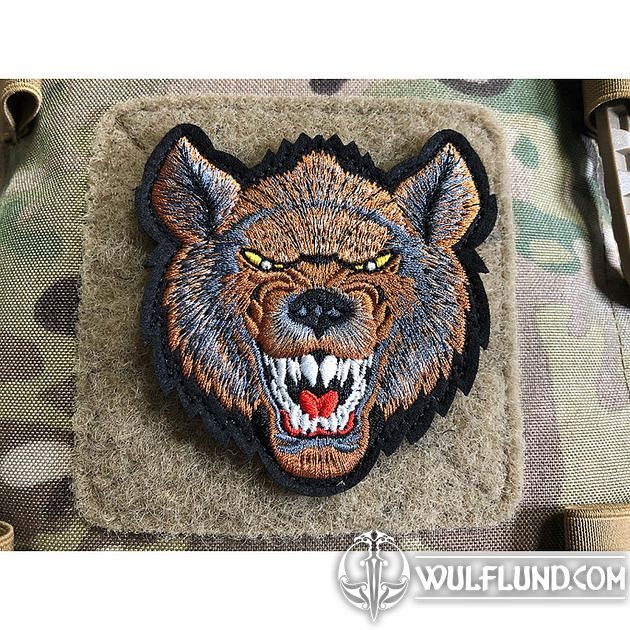 Angry WOLF, fullcolor, 3D Patch military patches Clothing - Outdoor ...