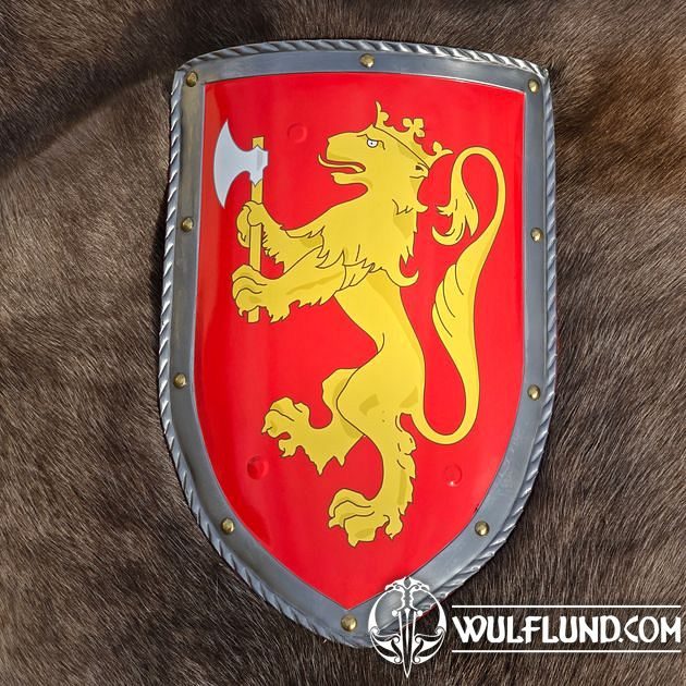 NORWAY, MEDIEVAL SHIELD - metal, handmade Decorative and painted ...