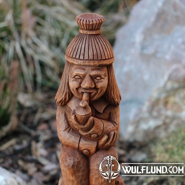 Vodnik - Water Spirit - Vodyanoy, wooden carved figure from the ...