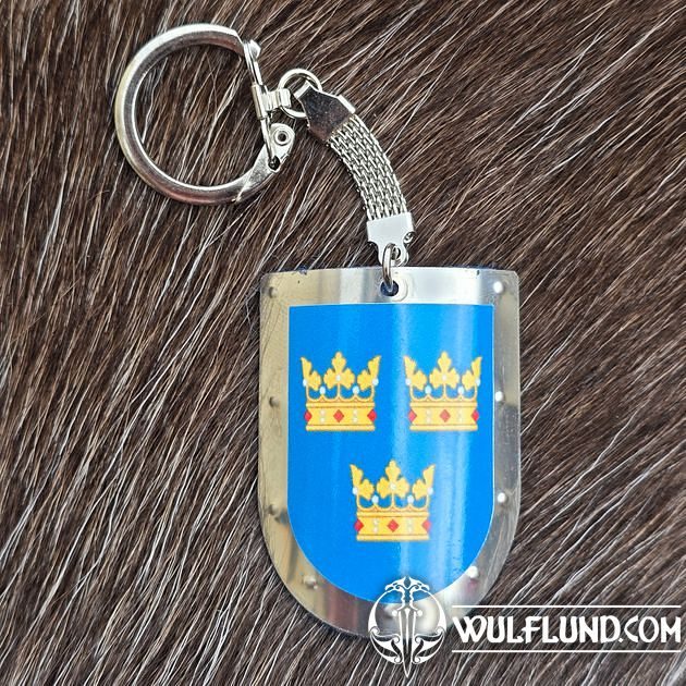 SWEDEN, MEDIEVAL SHIELD, key chain, metal, handmade keychains Jewellery ...