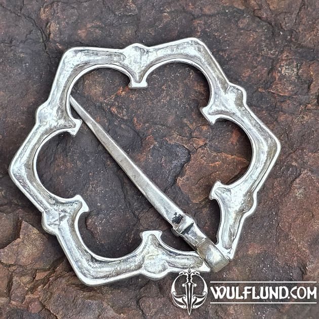 MEDIEVAL BROOCH, costume with enamel, bronze, silver plated Costume ...