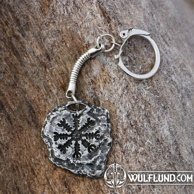 Aegishjálmur - Rune Circle Iceland, zinc, key chain keychains Jewelry ...