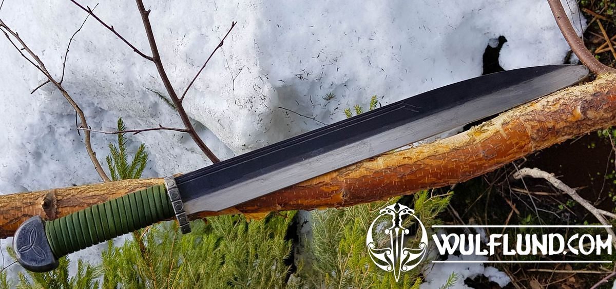 VIKING SEAX - Triquetra, green saex knives, scramasax Weapons - Swords ...