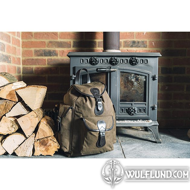 Canvas Day Pack Green Backpacks - Military, Outdoor Bushcraft Wulflund ...