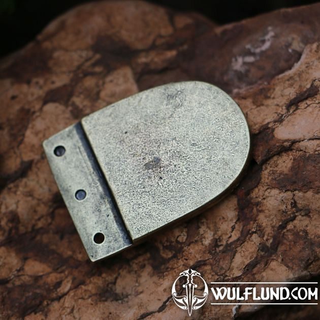 VIKING STRAP END for Belts, Haithabu, zinc - antique brass belt ...