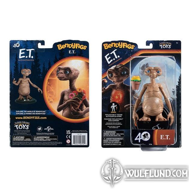 E.T. the Extra-Terrestrial Bendyfigs Bendable Figure E.T. 14 cm E.T ...