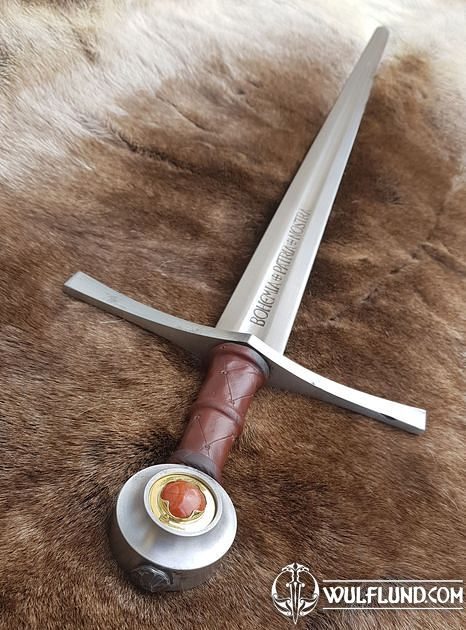 BOHEMIA - PATRIA - NOSTRA, medieval sword FULL TANG Drakkaria medieval ...