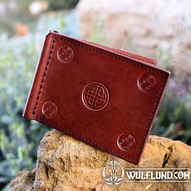 CELTIC - Leather Pocket Wallet Drakkaria wallets Leather Products ...