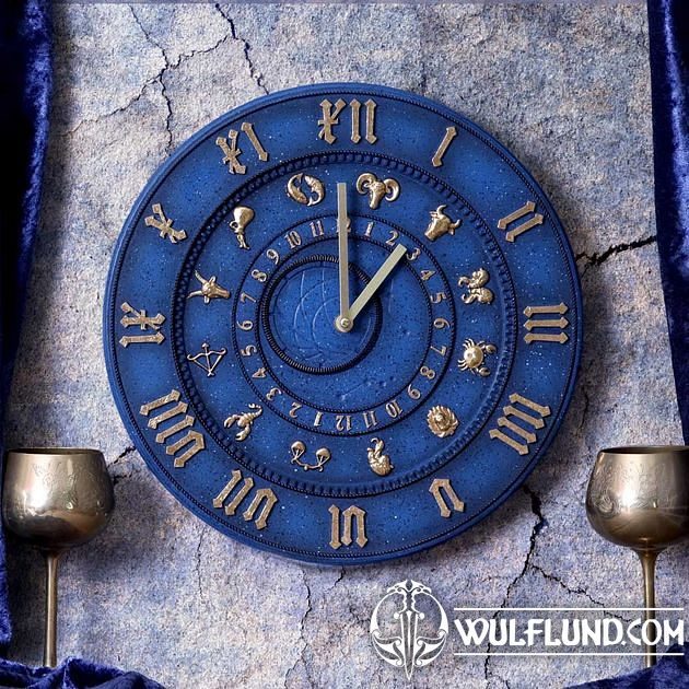 Zodiac Time Keeper 34.7cm wall plaques, clock Home decor Wulflund.com ...