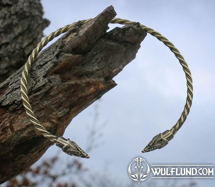 MIDGARDSORMR, Torque viking en laiton Nous faisons revivre l'histoire