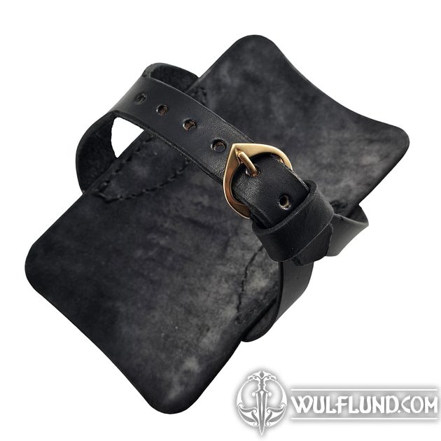 Protection d'archer BALDRIC, manchette en cuir, noire Hádek Les ...
