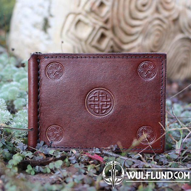 CELTIC - Leather Pocket Wallet Drakkaria wallets Leather Products ...