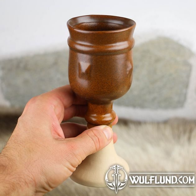 MEDIEVAL WINE GLASS WITH BELL historical ceramics Ceramics, Glass ...