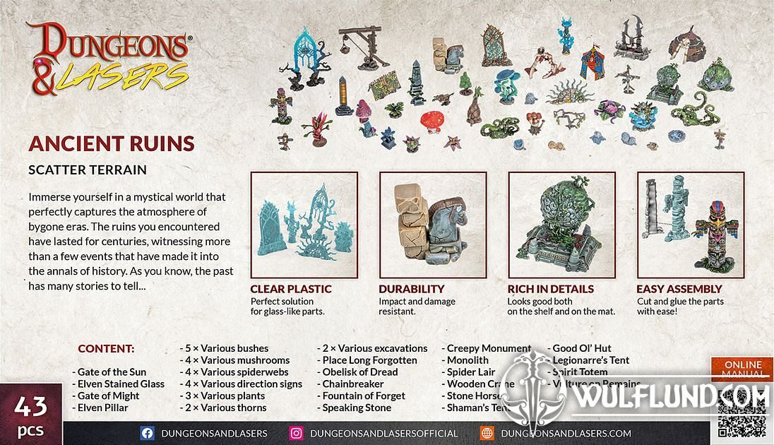 Dungeons & Lasers: Ancient Ruins Scatter Terrain Archon Studio ...