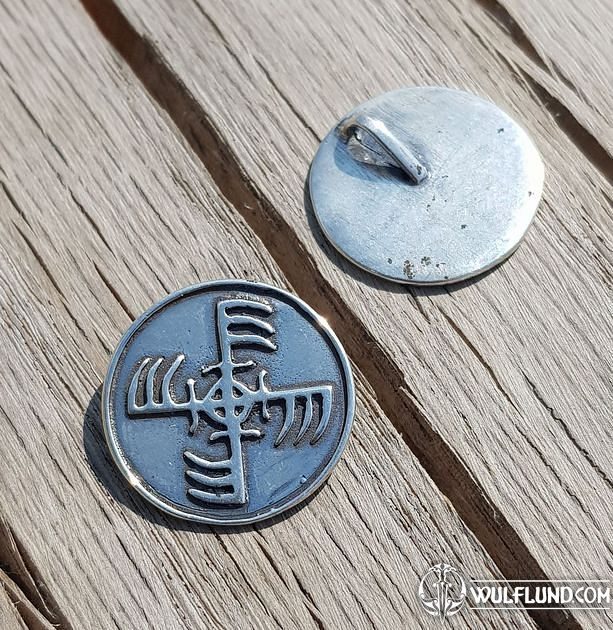 GINFAXI, isländische magische Rune, Silber Drakkaria Anhänger - Schmuck ...