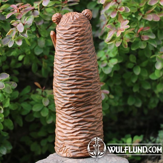 VELES, Slavic God, statuette artificial stone, brown slavic statues ...