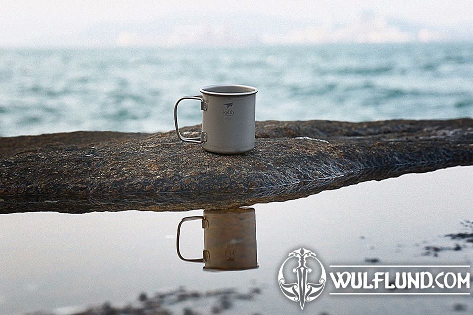 Ti3200 Single-Wall Titanium Mug with Folding Handle Équipement en ...