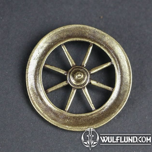TARANIS WHEEL, Celtic Sun, zinc, antique brass Drakkaria All pendants ...