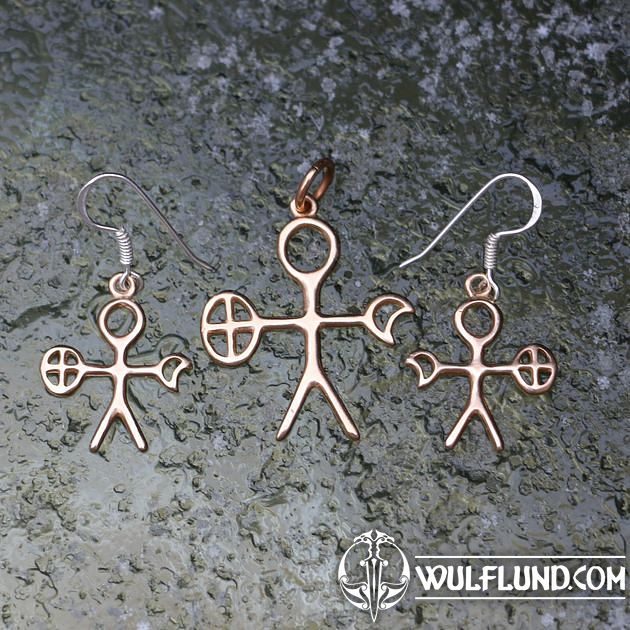 NOAIDI - Sami Shaman, jewellery set, bronze Anhänger, Halsketten Bronze ...